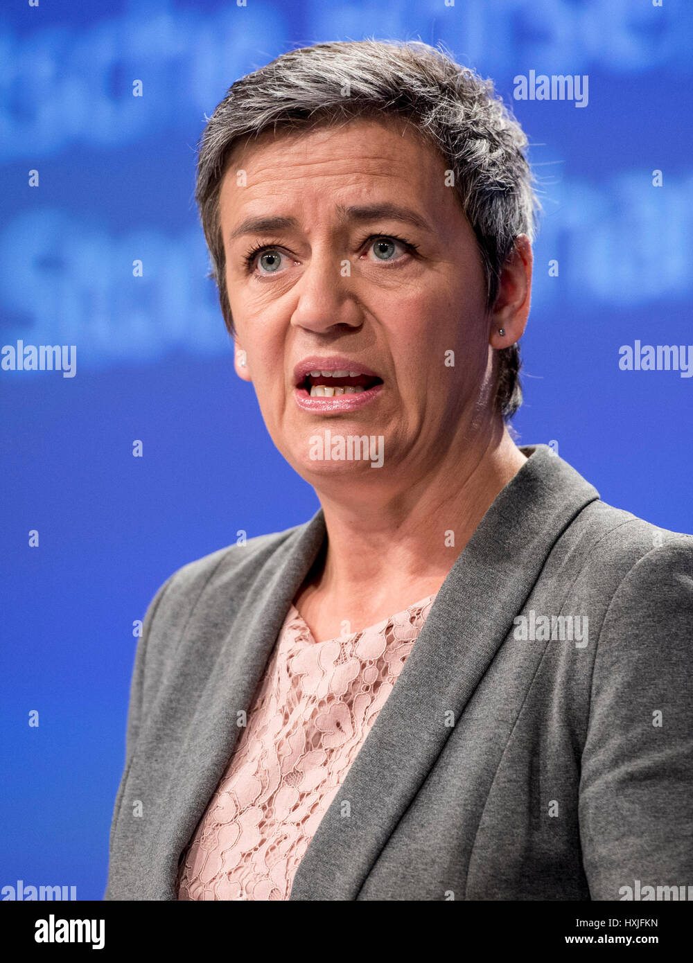 Brussels, Bxl, Belgium. 29th Mar, 2017. Margrethe Vestager, EU ...