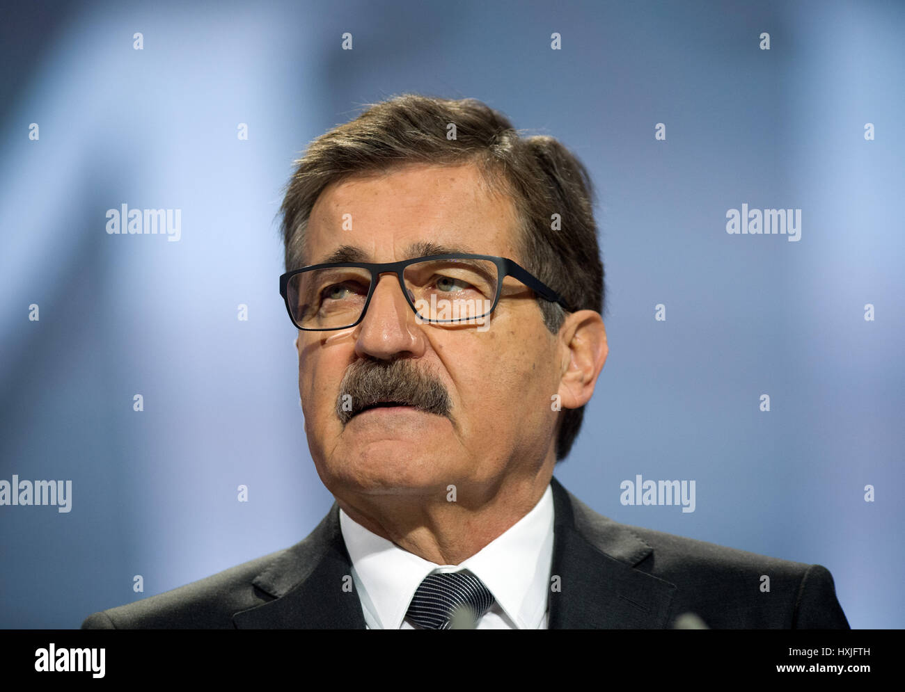 Berlin, Germany. 29th Mar, 2017. Manfred Bischoff, the chairman of the ...