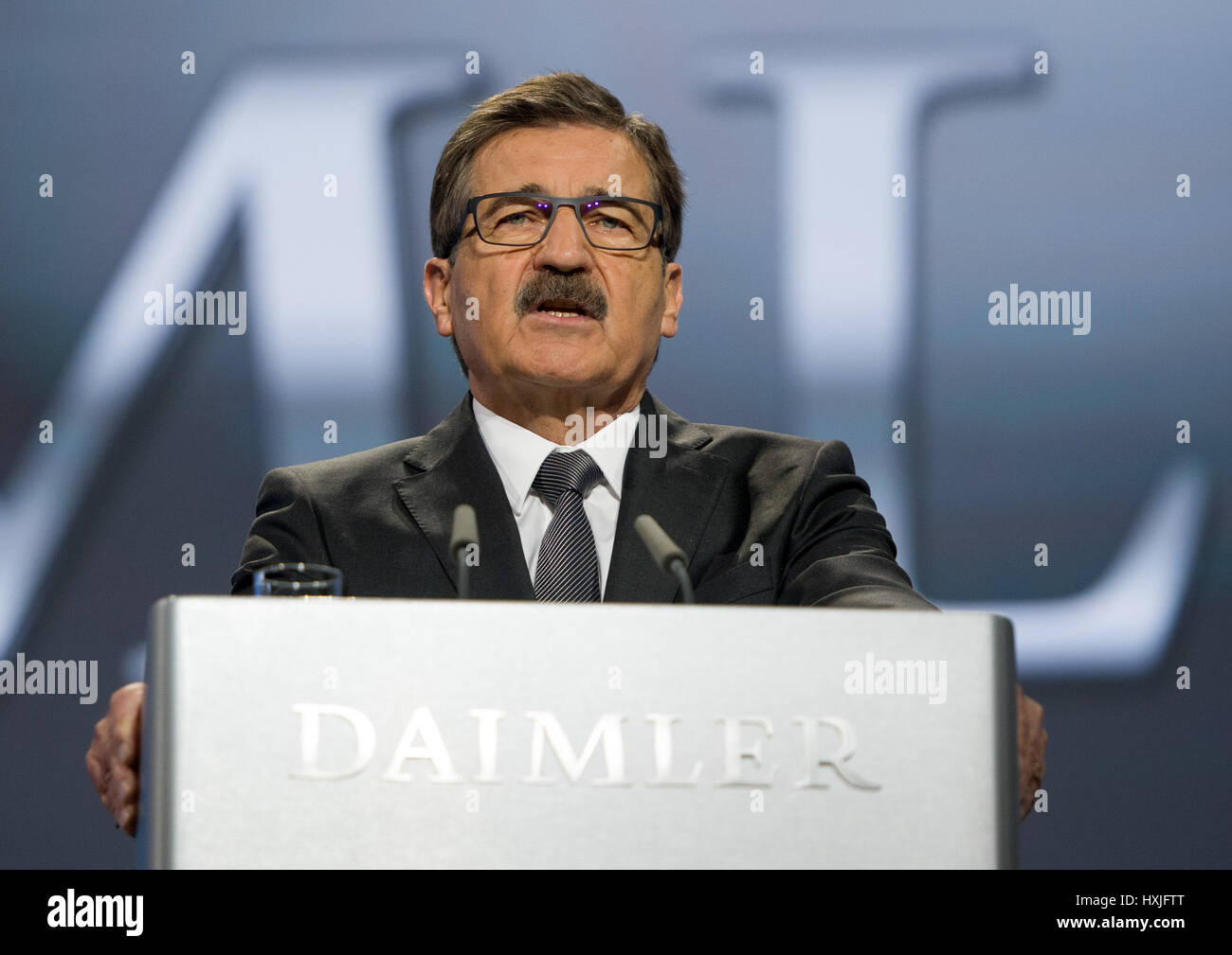 Berlin, Germany. 29th Mar, 2017. Manfred Bischoff, the chairman of the ...