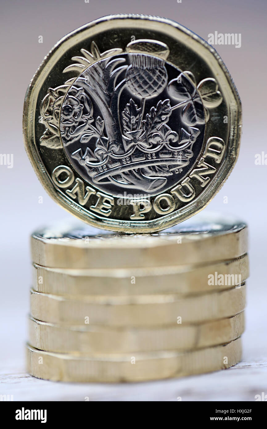 New pound coin entered circulation hi-res stock photography and images ...