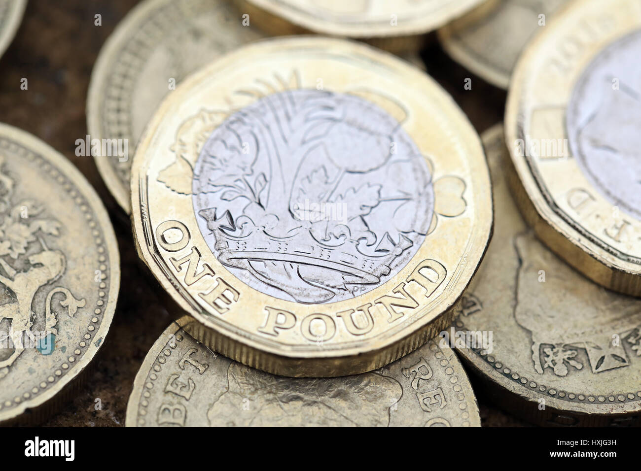 New pound coin entered circulation hi-res stock photography and images ...