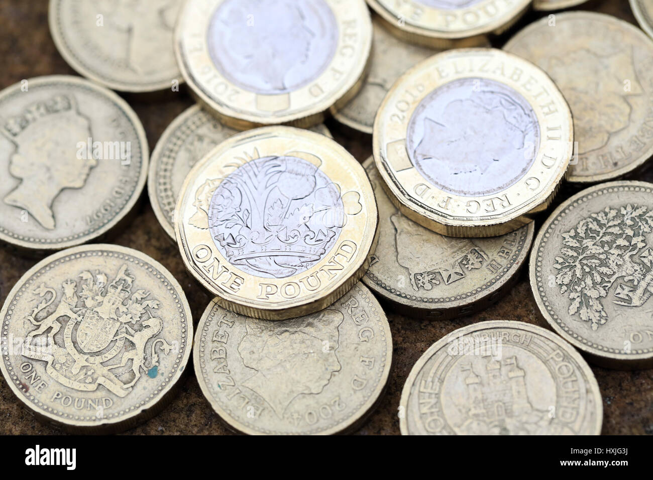 New pound coin entered circulation hi-res stock photography and images ...