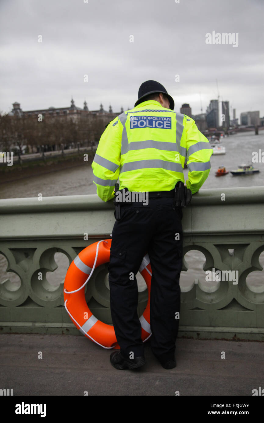 Westminster Bridge. London. UK .29 Mar 2017 - Emergency services on ...