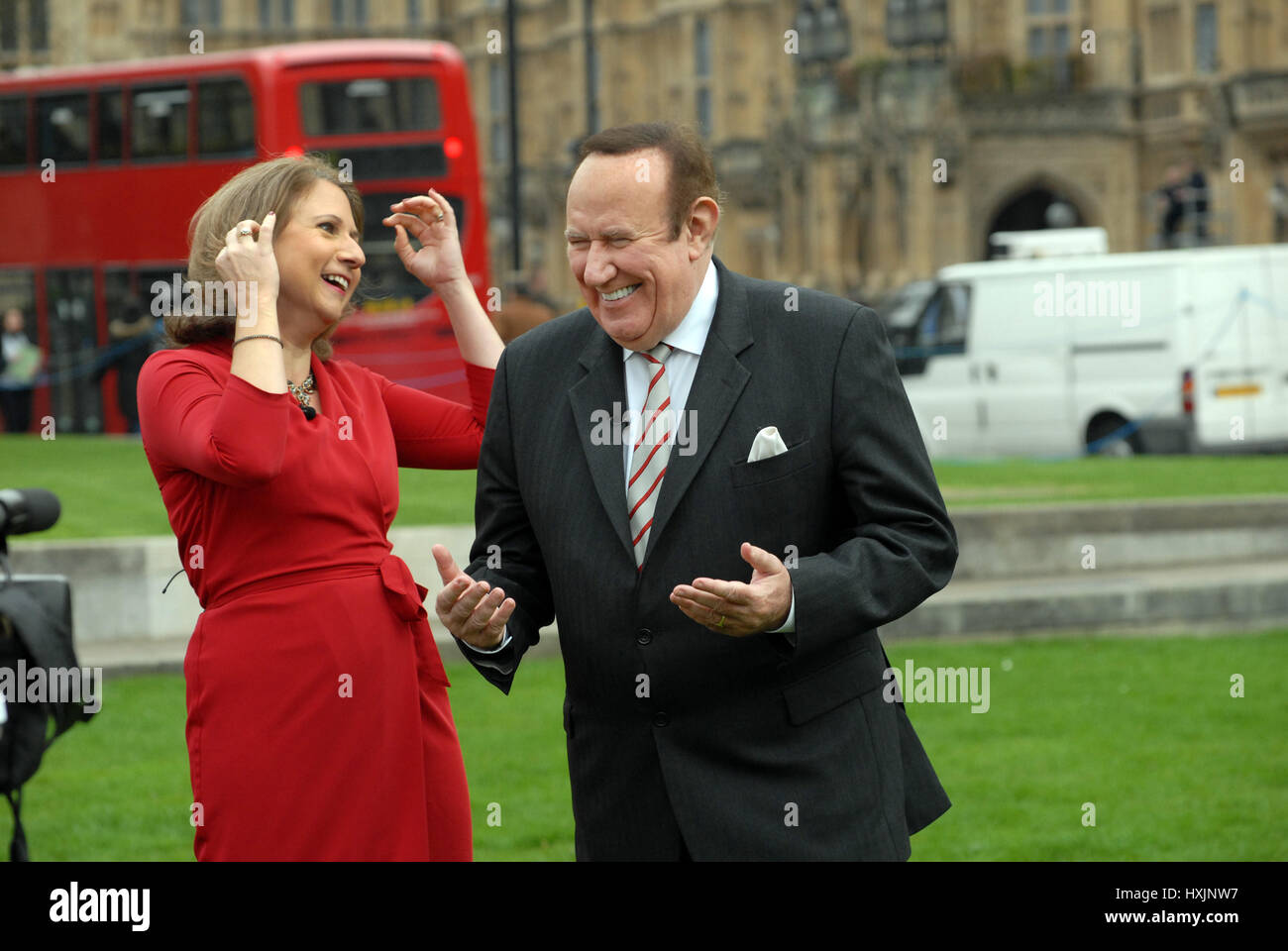 London, UK. 29th Mar, 2017. Andrew Neil outside the Houses of ...