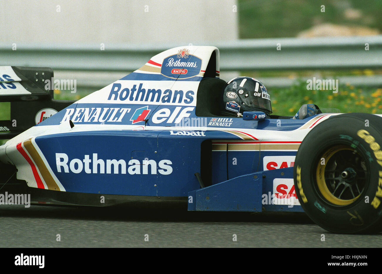 DAMON HILL WILLIAMS-RENAULT 10 March 1995 Stock Photo - Alamy