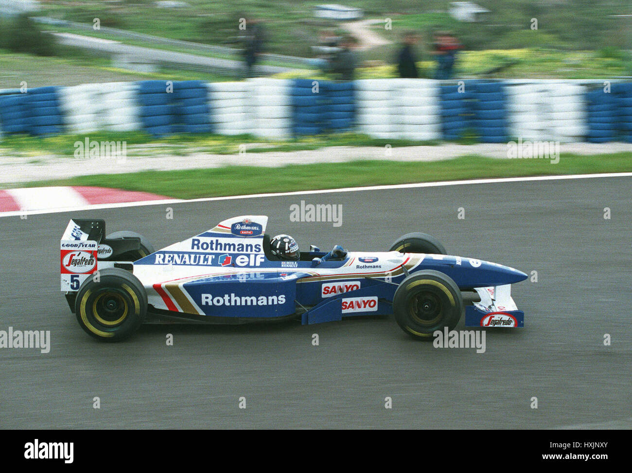 DAMON HILL WILLIAMS-RENAULT 10 March 1995 Stock Photo - Alamy