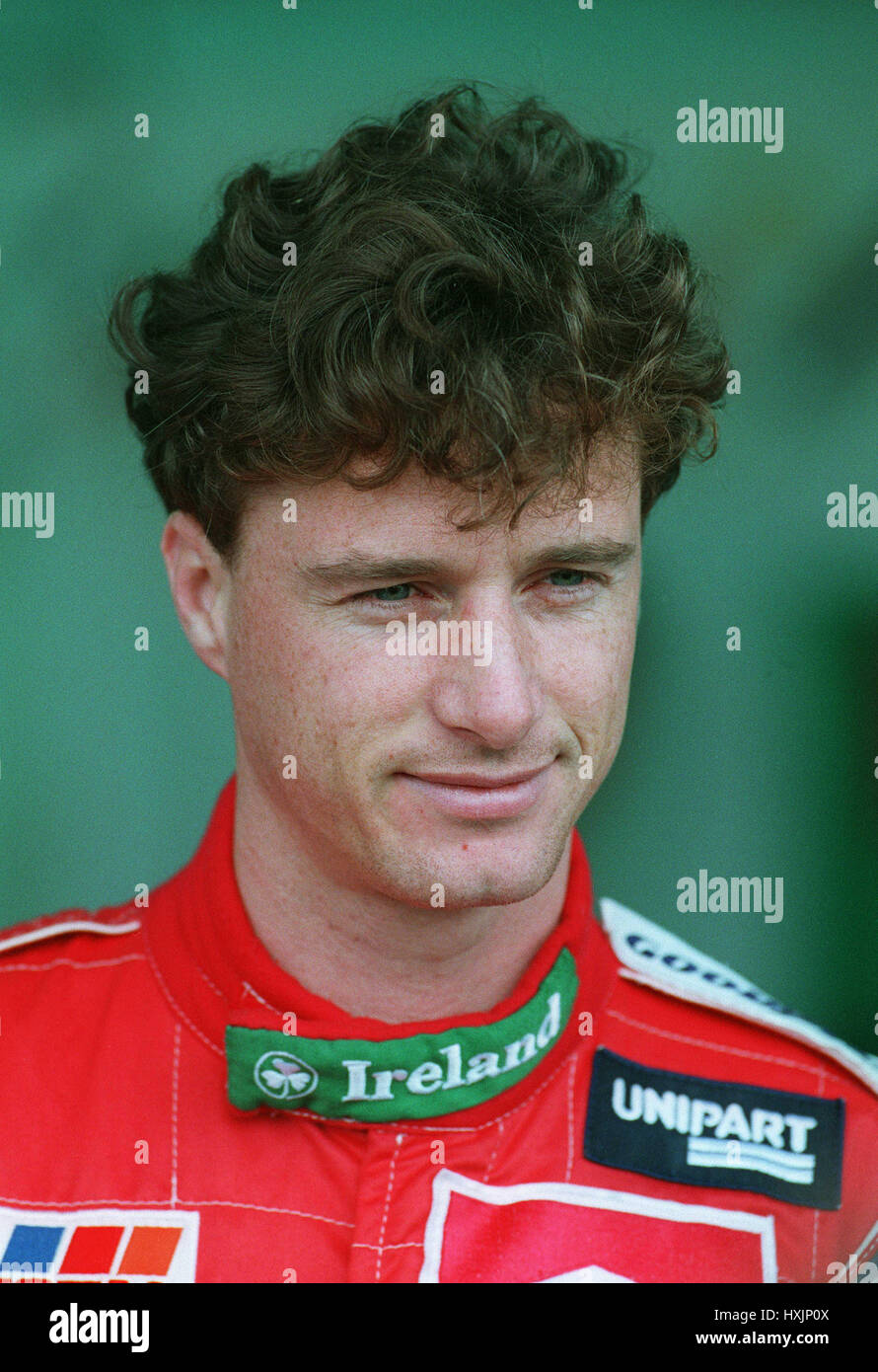 EDDIE IRVINE JORDAN-PEUGEOT 09 March 1995 Stock Photo - Alamy
