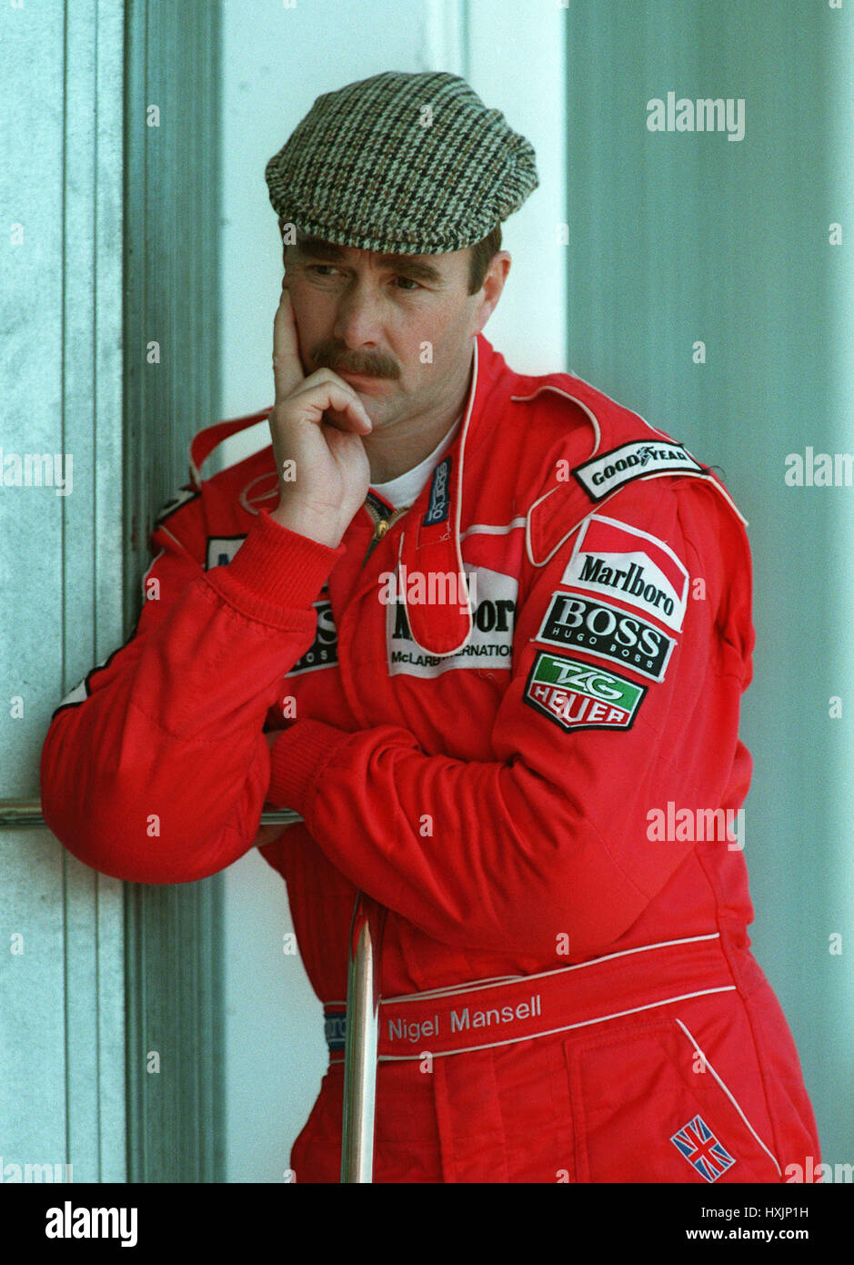 NIGEL MANSELL MARLBORO MCLAREN MERCEDES 95 09 March 1995 Stock Photo ...