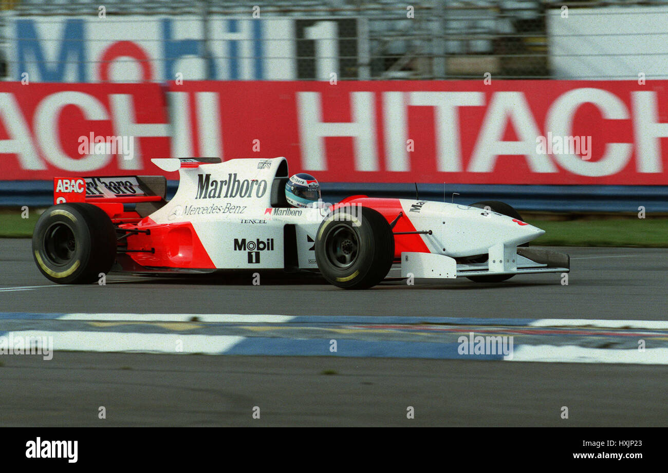MIKA HAKKINEN MARLBORO MCLAREN MERCEDES 95 24 February 1995 Stock Photo ...