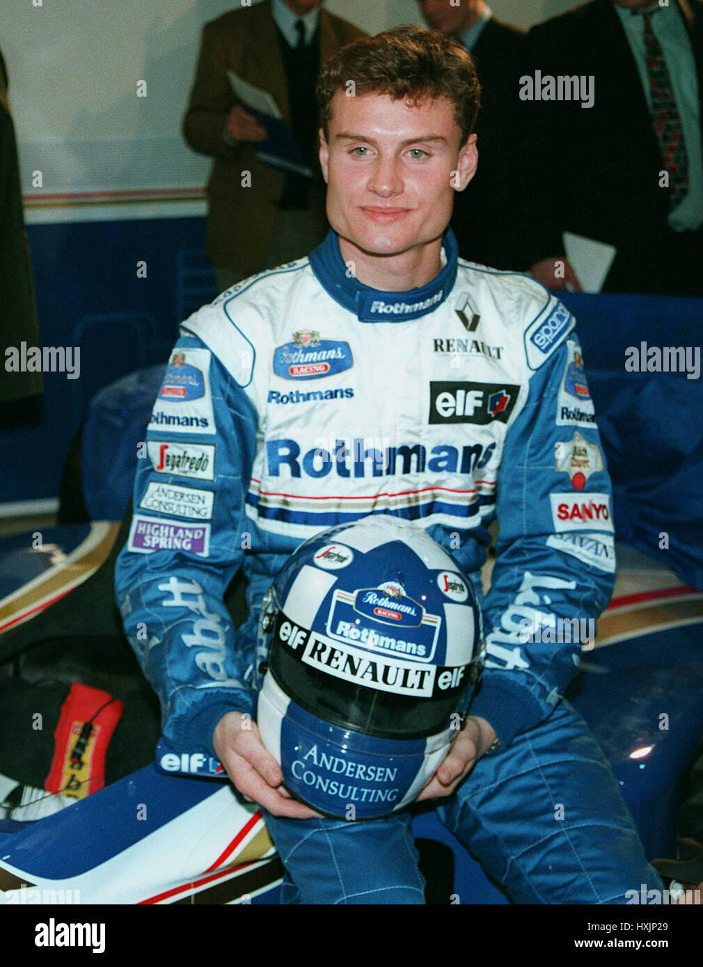 DAVID COULTHARD FORMULA ONE RACING DRIVER 22 February 1995 Stock Photo ...