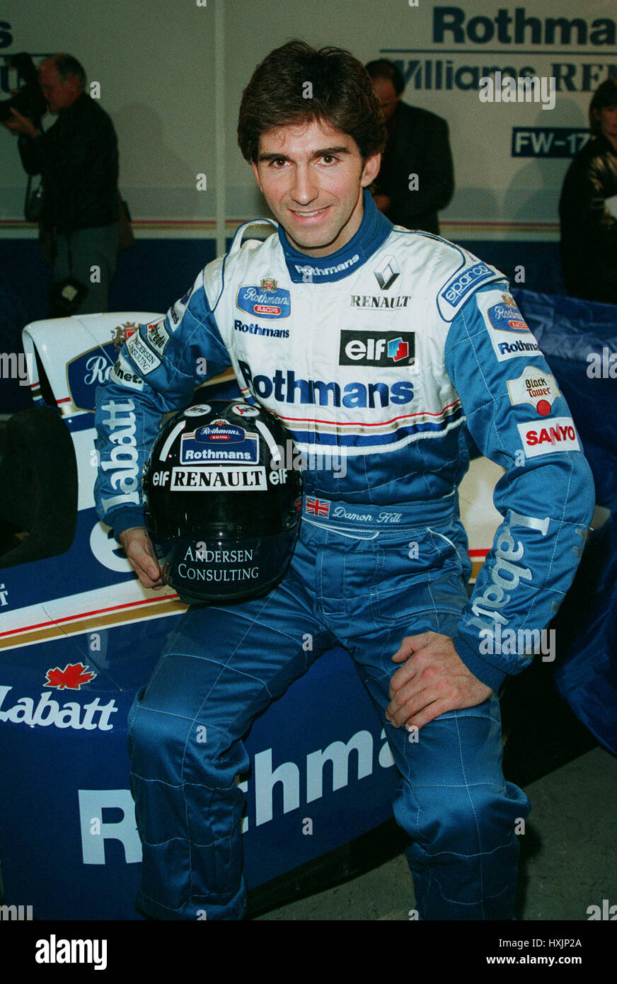 DAMON HILL FORMULA ONE RACING DRIVER 22 February 1995 Stock Photo - Alamy