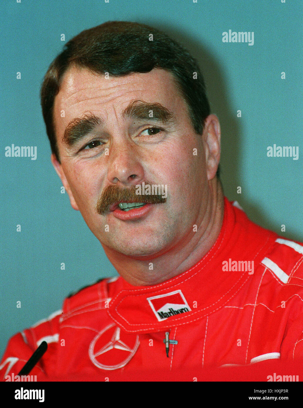 NIGEL MANSELL MARLBORO MCLAREN MERCEDES 95 06 February 1995 Stock Photo ...