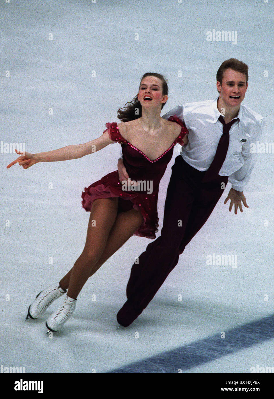 HUMPHREYS & LANNING ICE DANCE SKATERS 29 January 1994 Stock Photo - Alamy
