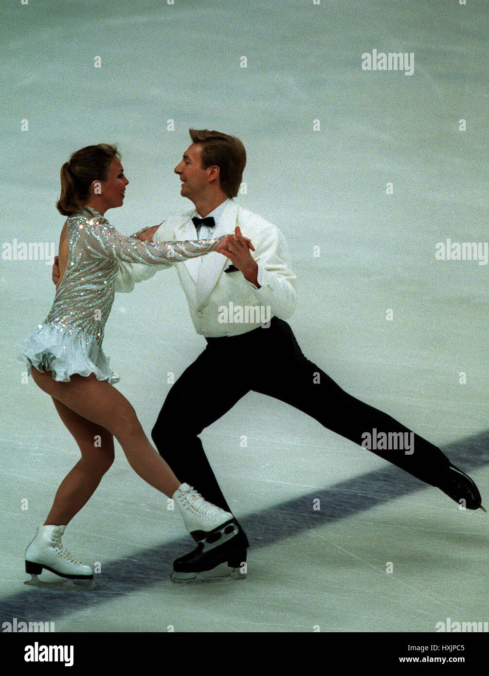 TORVILLE & DEAN BRITISH ICE DANCE CHAMPIONS 09 January 1994 Stock Photo ...