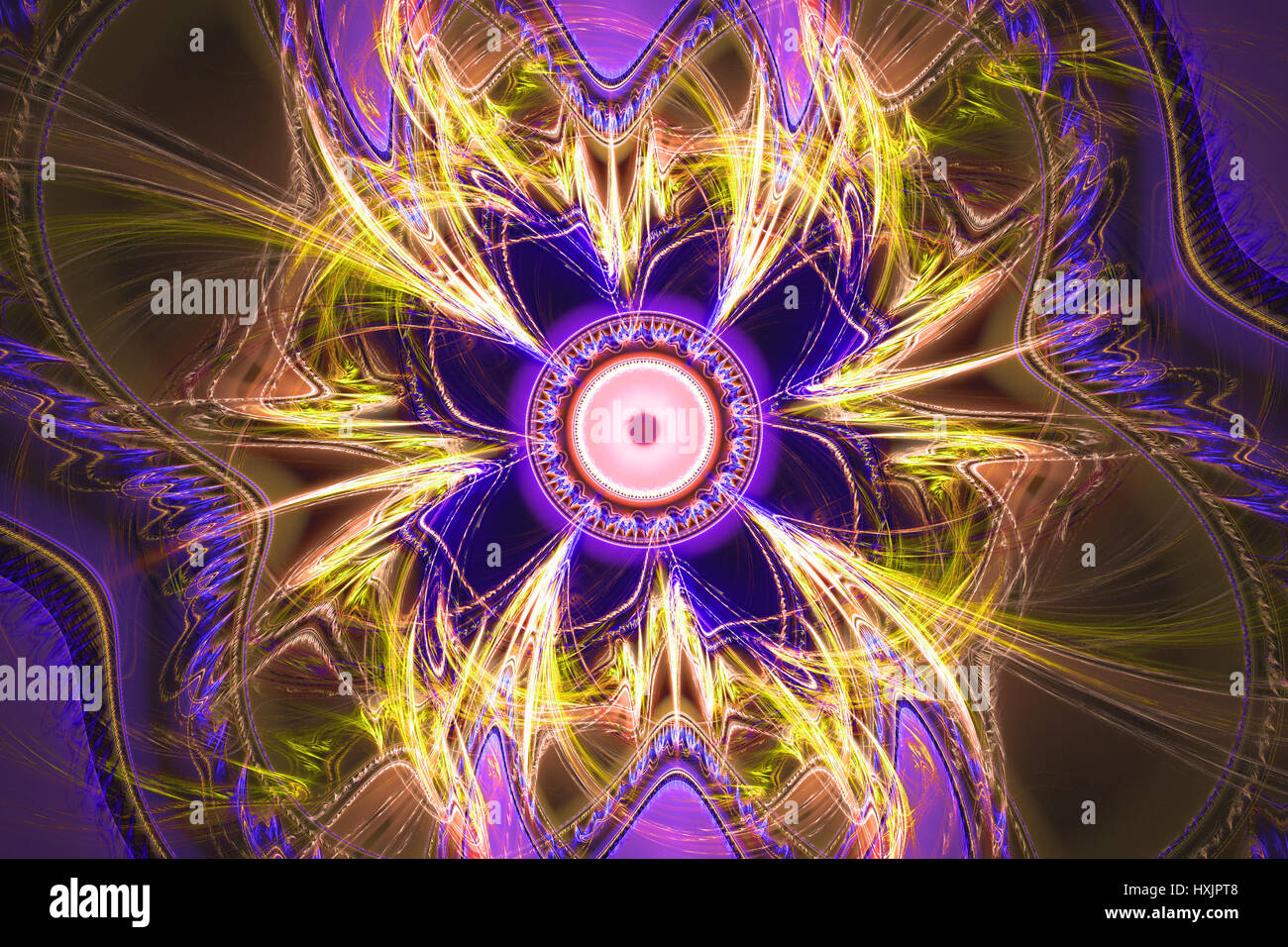 Beautiful Fractal render digital art photo Stock Photo - Alamy
