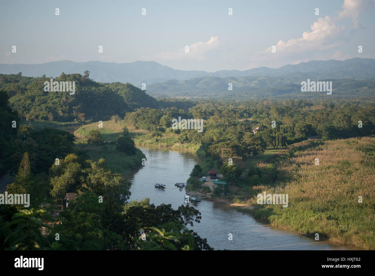 the Golden Triangle of Thailand, Myanmar and Laos in the town of Sop ...