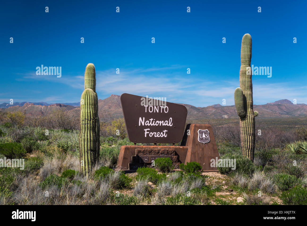 Tonto national forest sign hi-res stock photography and images - Alamy