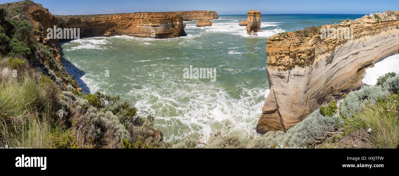 Great Ocean Road, the rock formation is called Razorback because of the ...