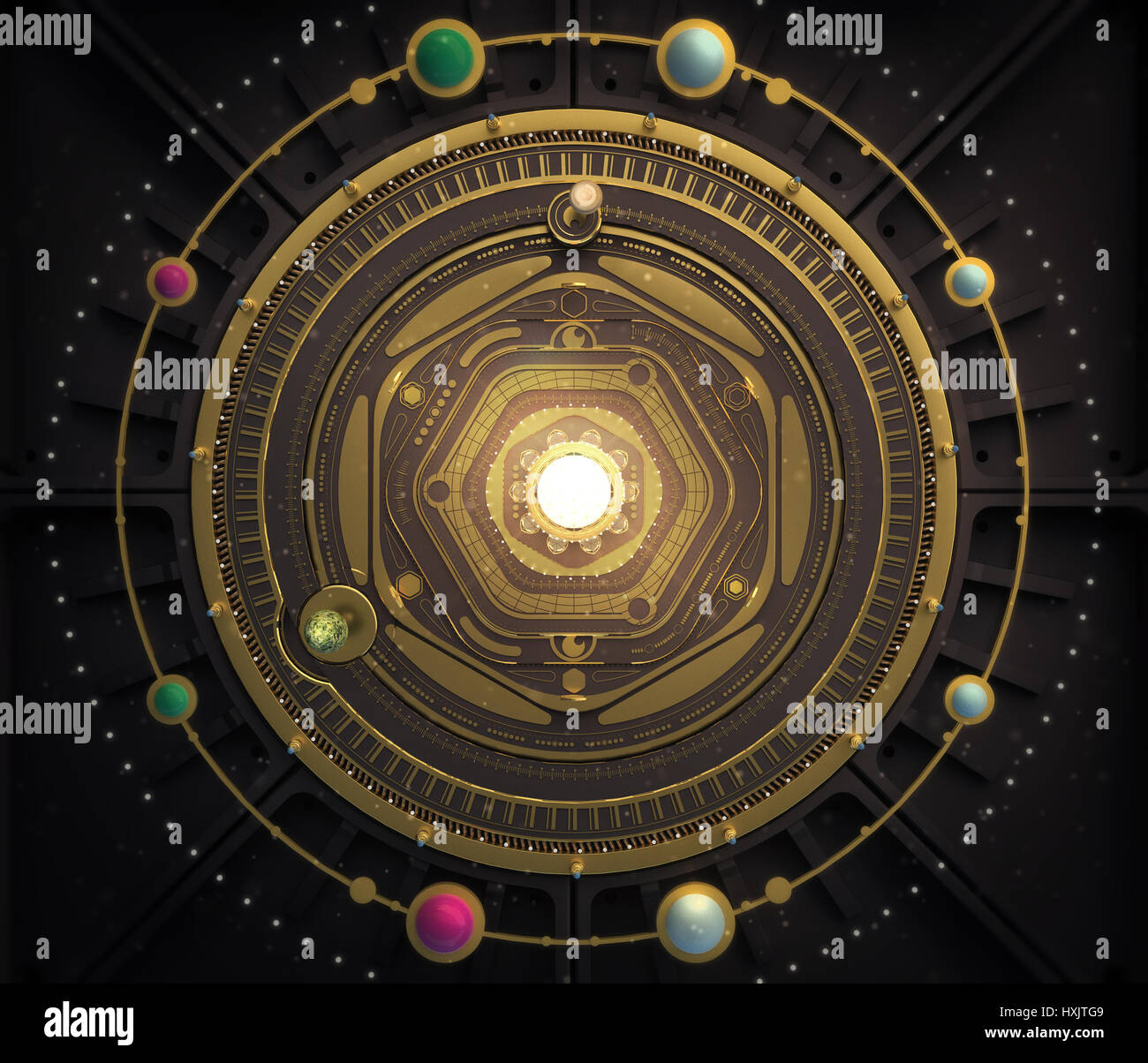 Clockwork model of solar system hi-res stock photography and images - Alamy