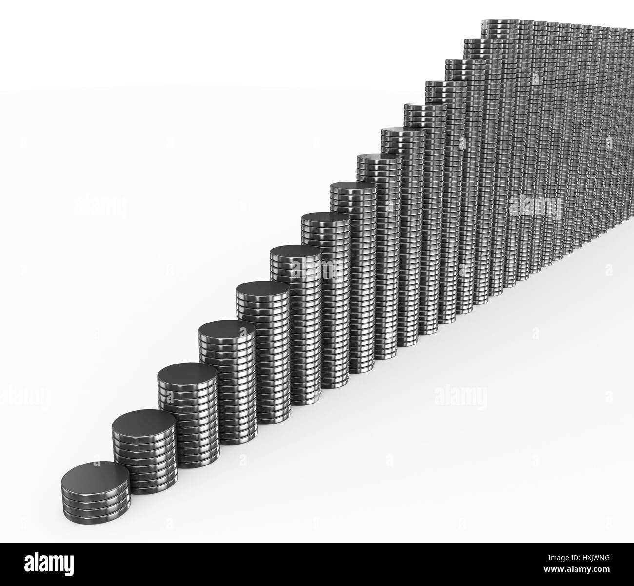 Silver metal, on white Black and White Stock Photos & Images - Alamy