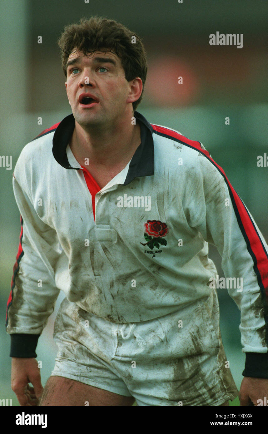 STEVE BATES ENGLAND A & WASPS RU 23 January 1995 Stock Photo - Alamy