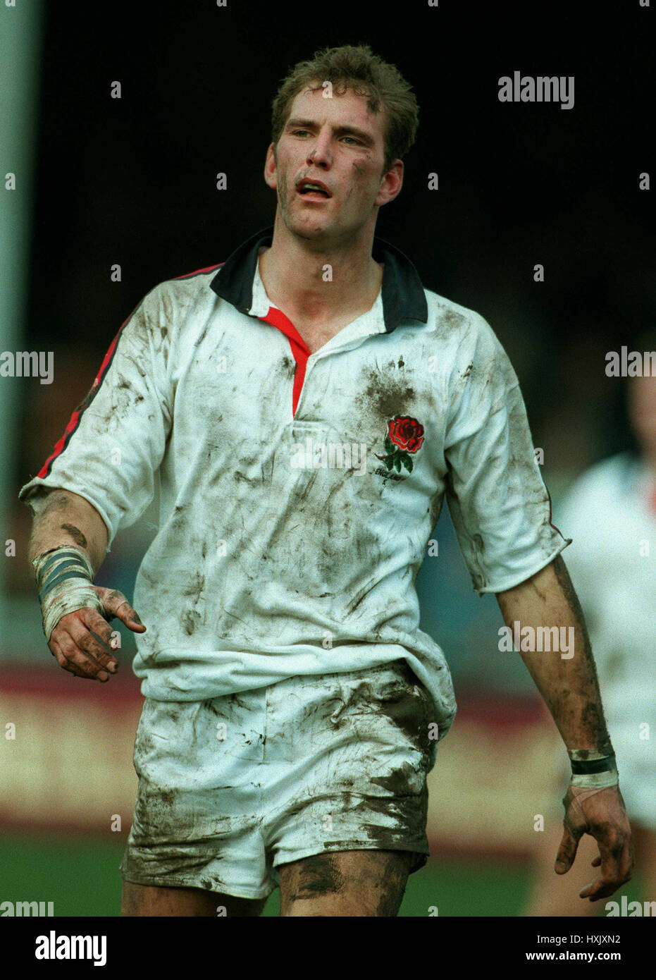 LAWRENCE DALLAGLIO ENGLAND A & WASPS RU 01 March 1995 Stock Photo - Alamy