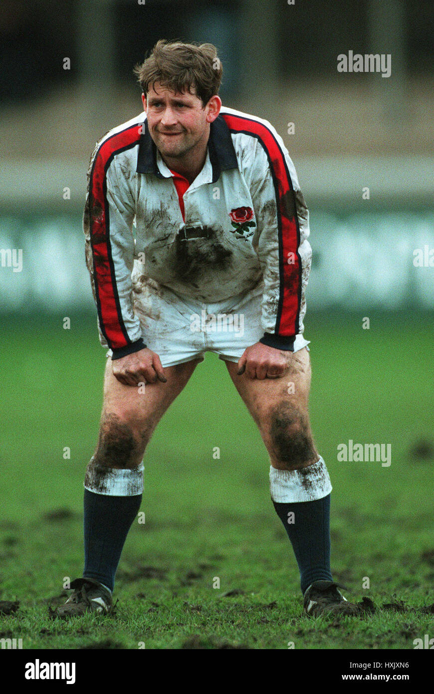 JEZ HARRIS ENGLAND & LEICESTER RU 01 March 1995 Stock Photo - Alamy