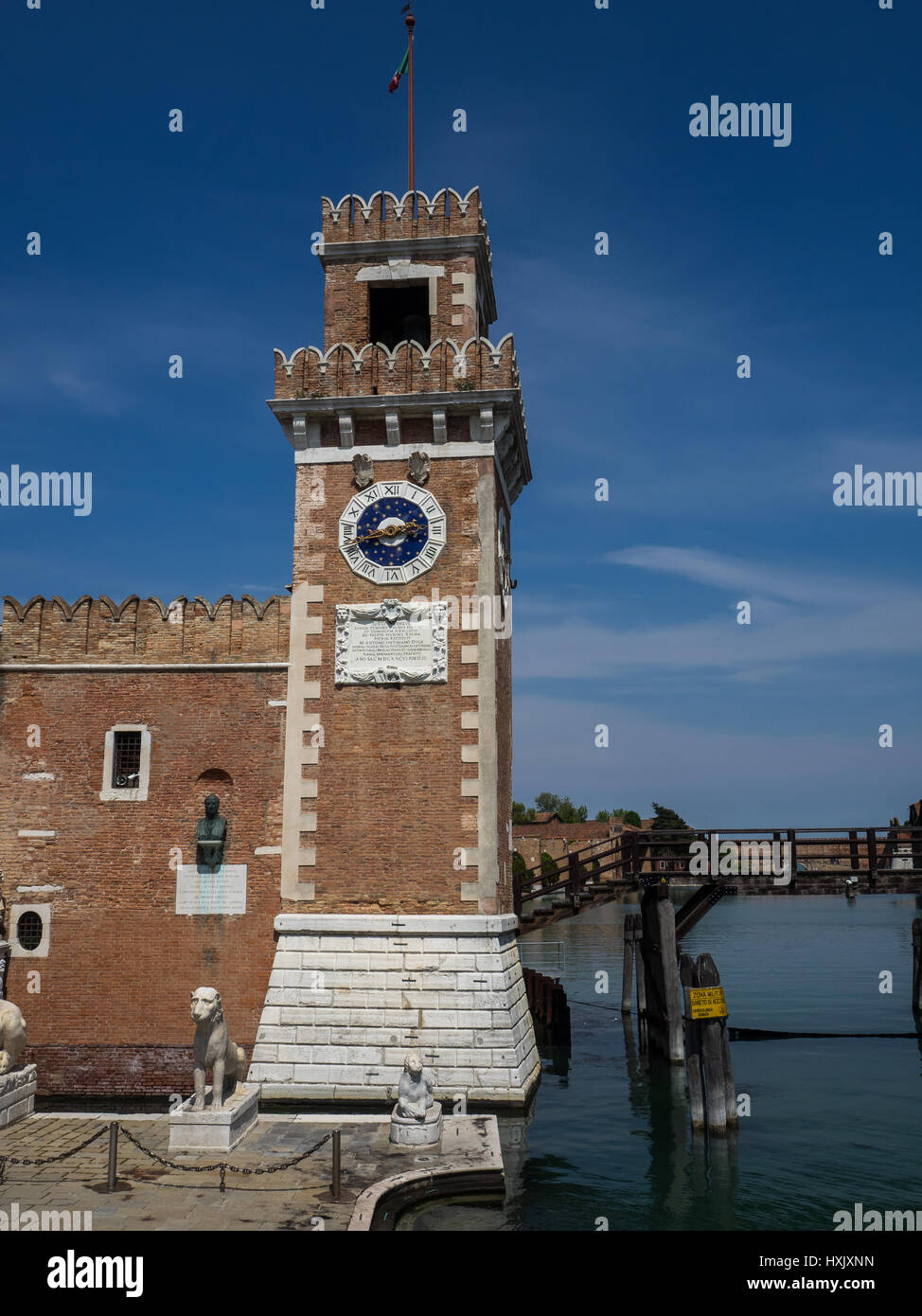 Porta magna at the venetian arsenal arsenale di venezia hi-res stock ...
