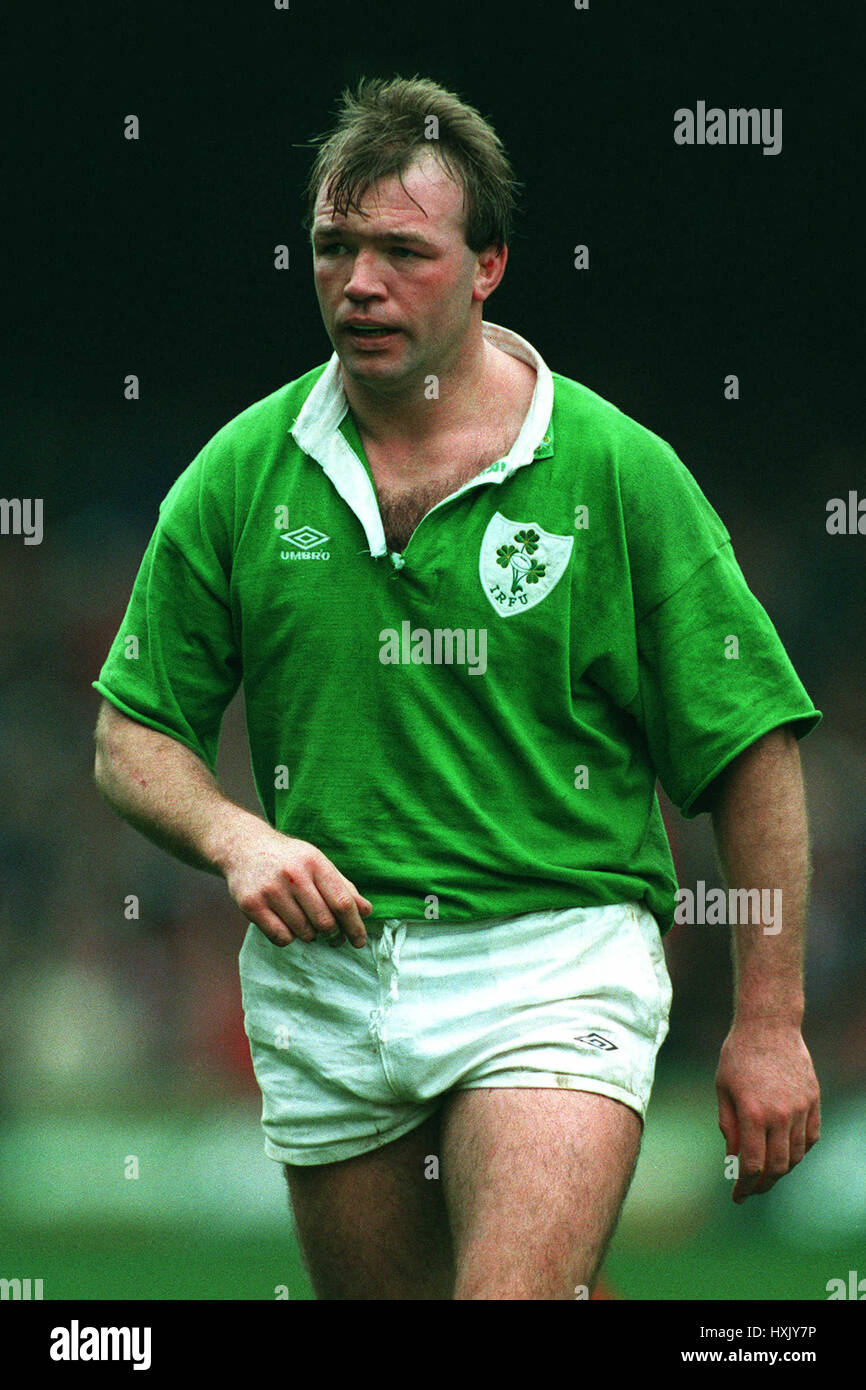 PATRICK O'HARA IRELAND & CORK CONSTITUTION RU 24 March 1993 Stock Photo ...