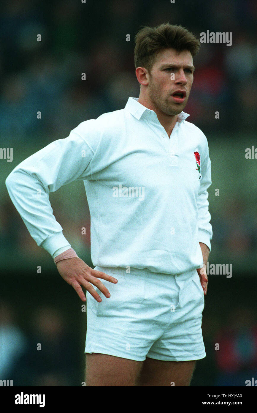DAMIAN HOPLEY ENGLAND A & WASPS 15 March 1993 Stock Photo - Alamy