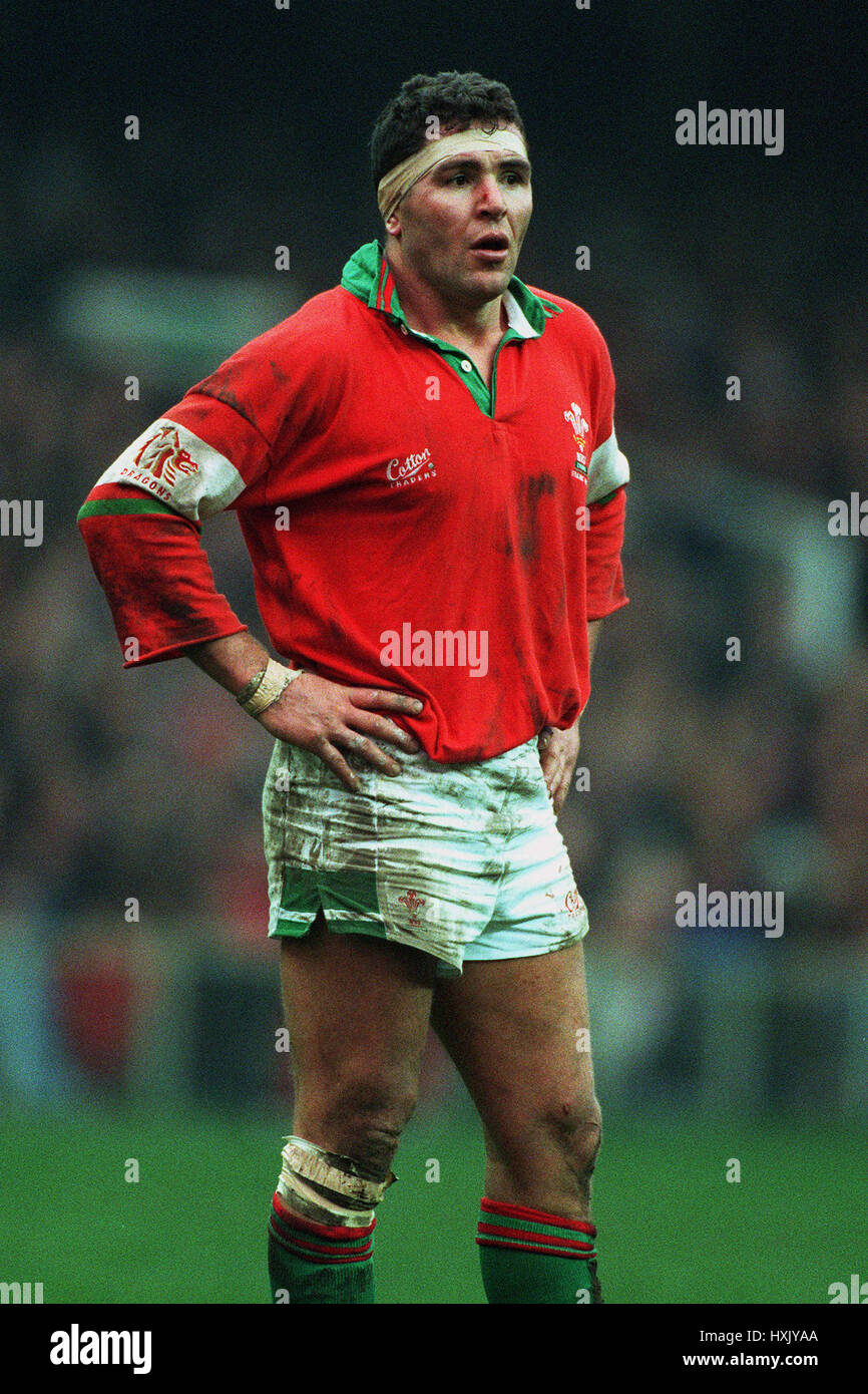 MARK PEREGO WALES RUGBY UNION 11 March 1994 Stock Photo - Alamy