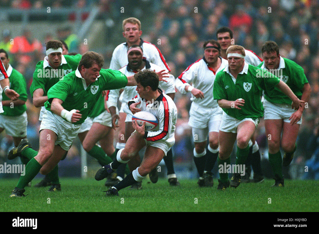 ACTION ENGLAND V IRELAND RU 21 February 1994 Stock Photo - Alamy