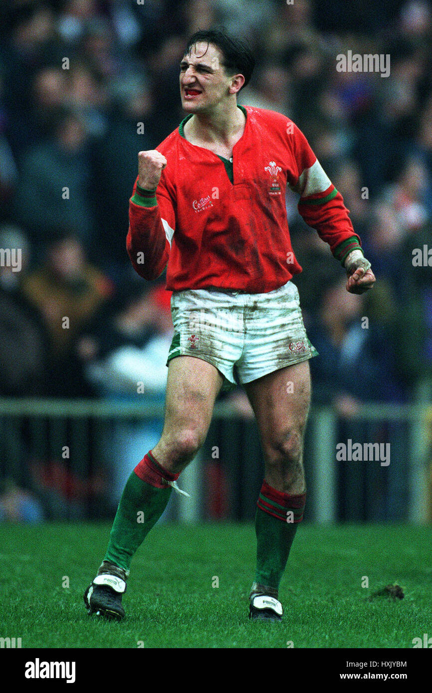 RUPERT MOON CELEBRATES WALES 2ND TRY AGAINST FRANCE 19 February 1994 ...