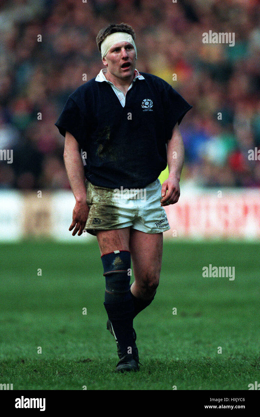 GARY ARMSTRONG SCOTLAND & JED-FOREST RU 07 February 1994 Stock Photo ...