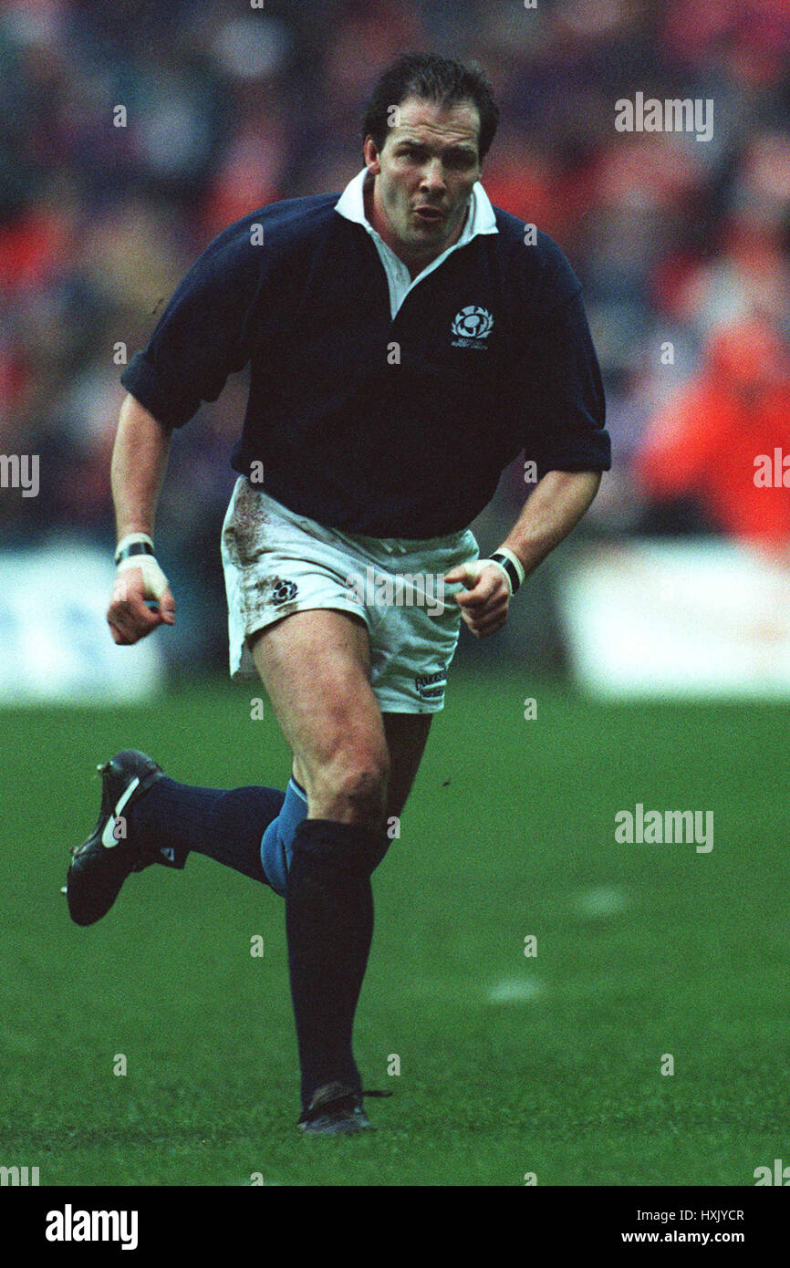 IAIN MORRISON SCOTLAND & LONDON SCOTTISH RU 19 January 1994 Stock Photo ...