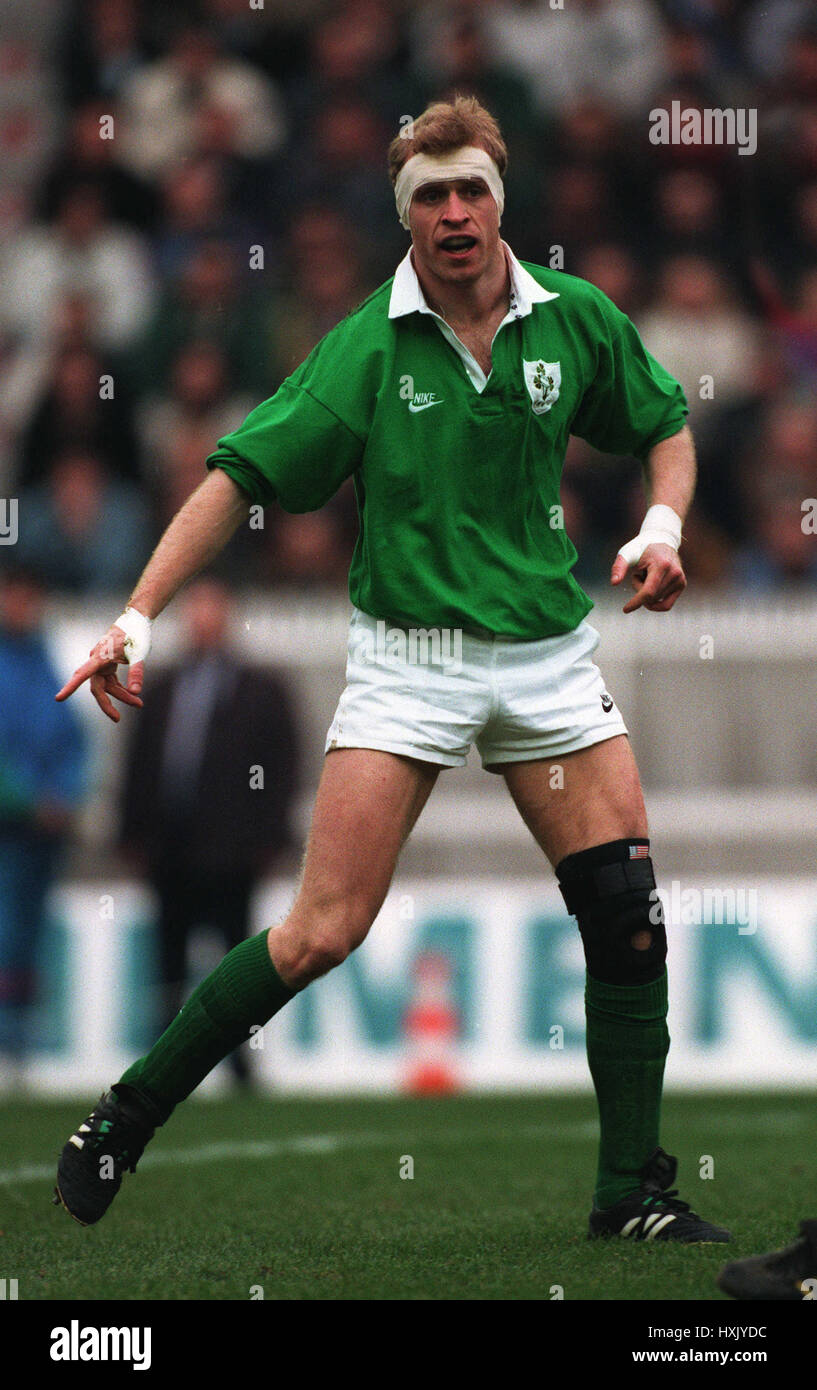 BRIAN ROBINSON IRELAND & BALLYMENA RU 17 January 1994 Stock Photo - Alamy