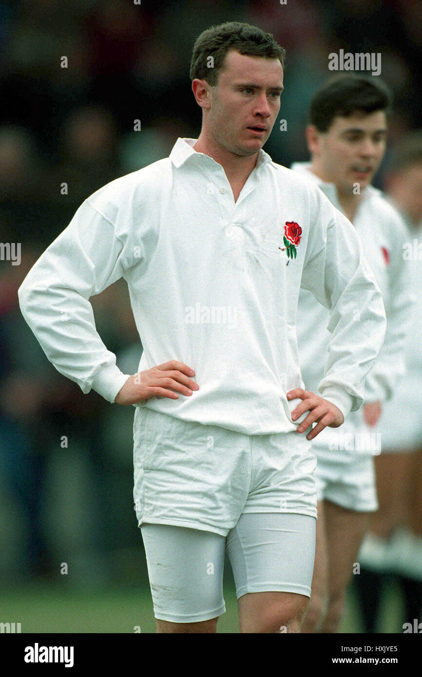 PAUL CHALLINOR ENGLAND A & HARLEQUINS RU 14 January 1994 Stock Photo ...