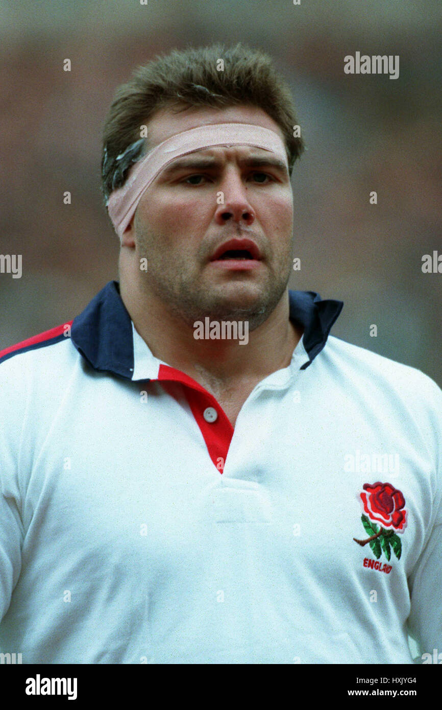 JASON LEONARD ENGLAND & HARLEQUINS RU 17 December 1993 Stock Photo - Alamy