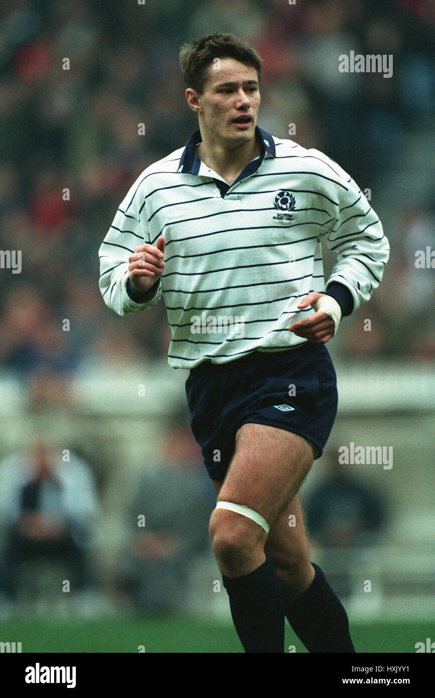 TONY STANGER SCOTLAND & HAWICK RU 09 February 1993 Stock Photo - Alamy