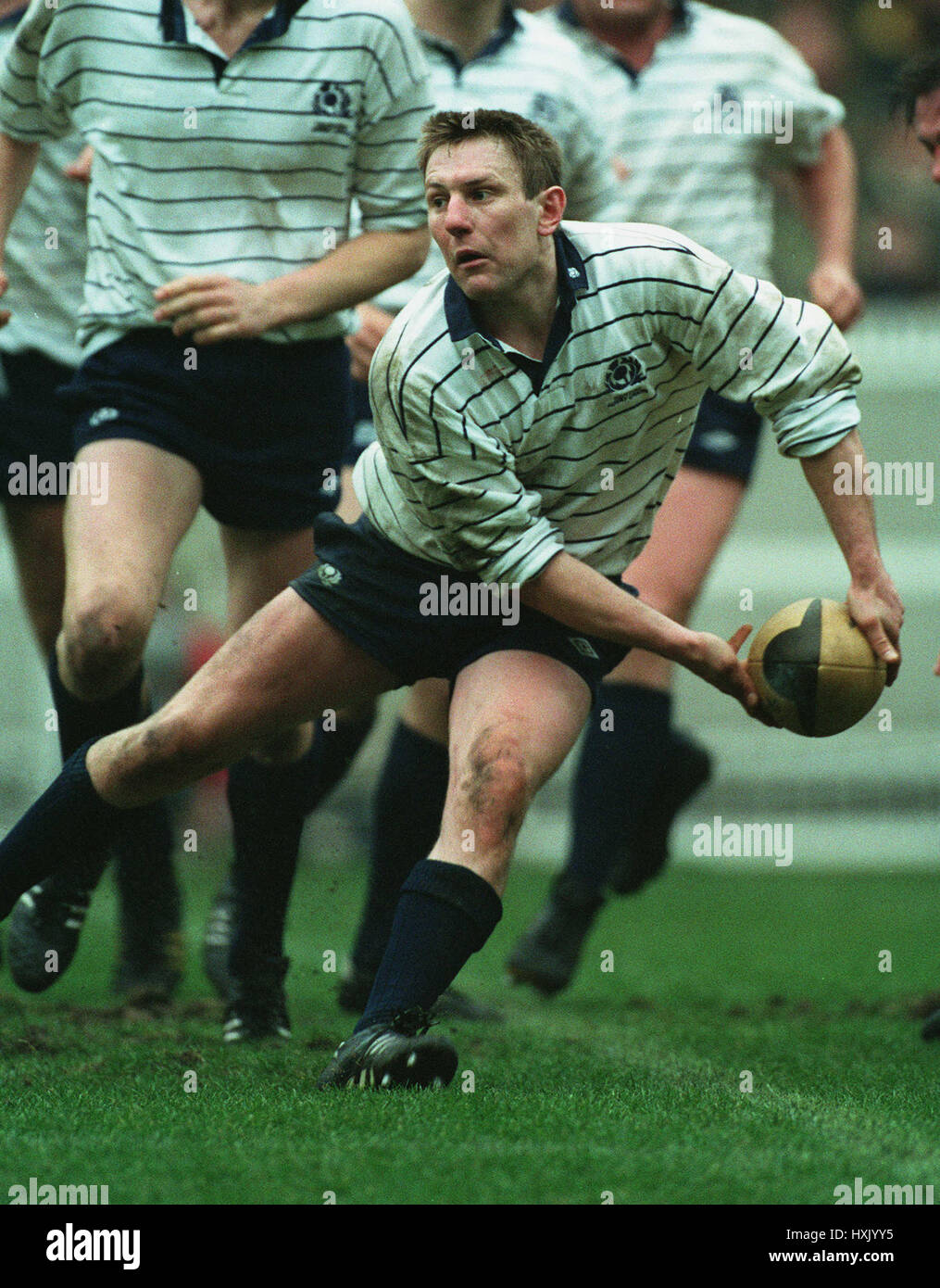 GARY ARMSTRONG SCOTLAND & JED-FOREST RU 09 February 1993 Stock Photo ...