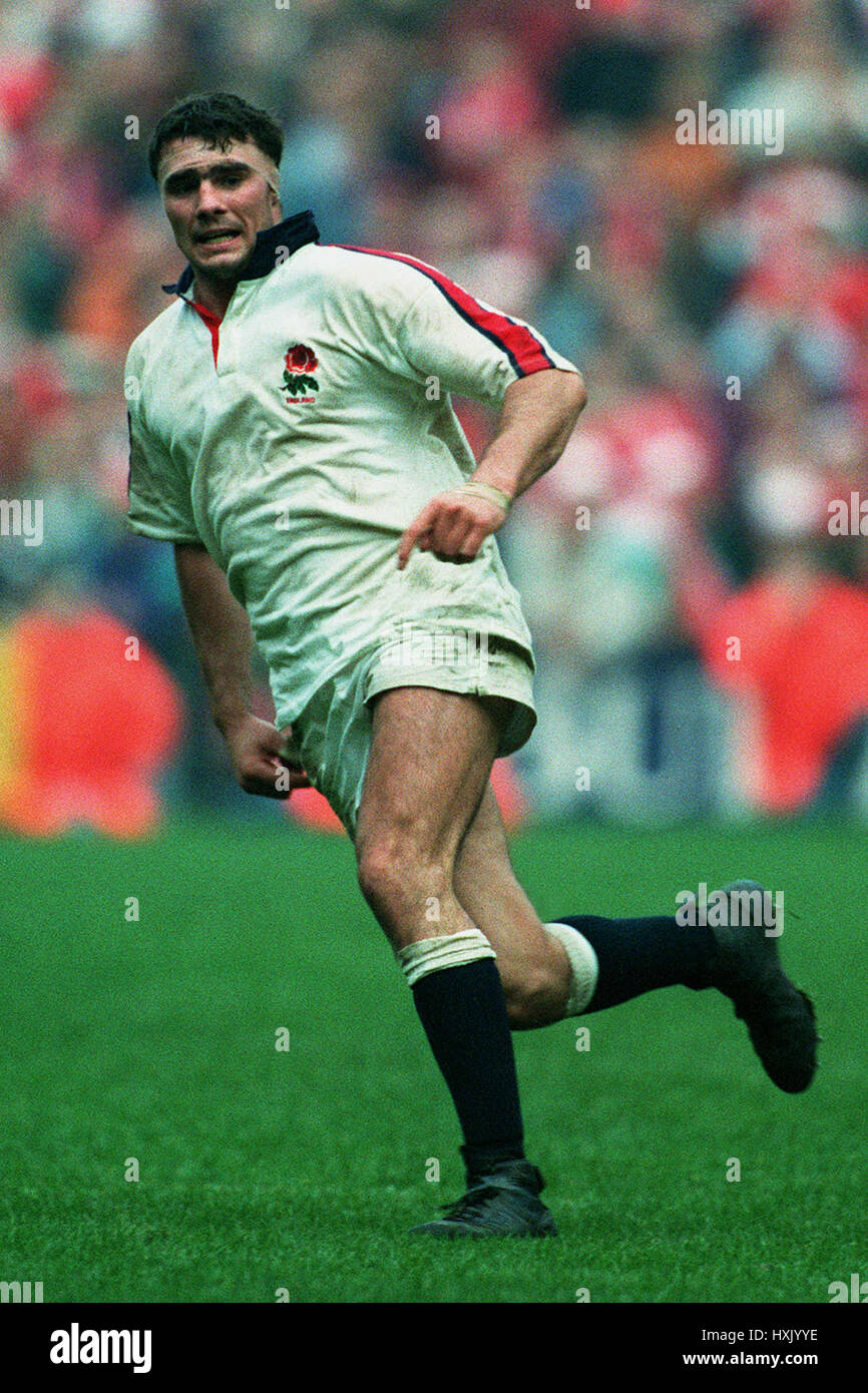 BEN CLARKE ENGLAND & SARACENS 08 February 1993 Stock Photo - Alamy