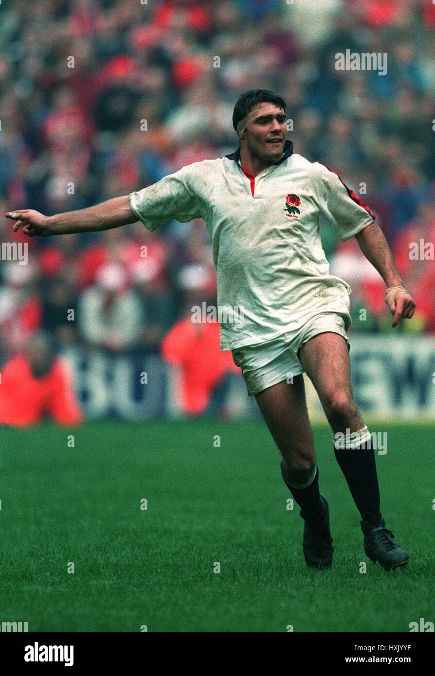 BEN CLARKE ENGLAND & SARACENS 08 February 1993 Stock Photo - Alamy