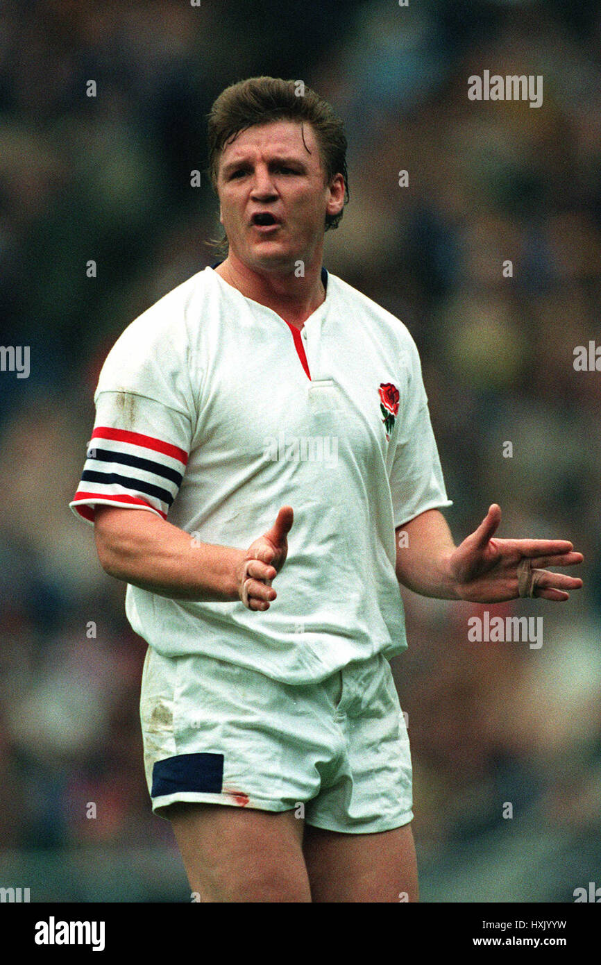 MICKY SKINNER ENGLAND & HARLEQUINS RU 12 December 1991 Stock Photo - Alamy