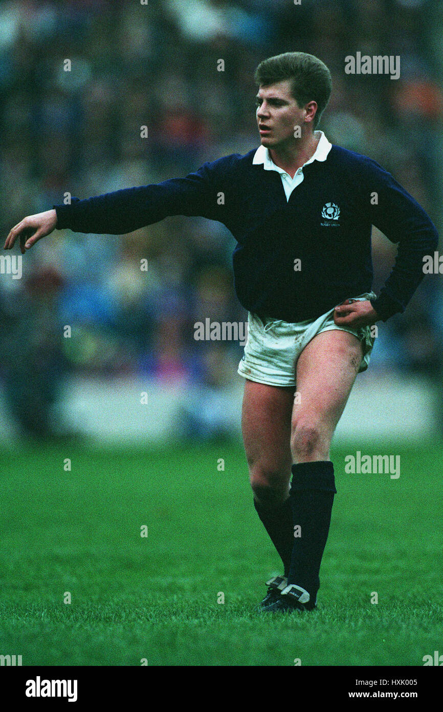 CRAIG CHALMERS SCOTLAND & MELROSE RU 18 January 1993 Stock Photo - Alamy