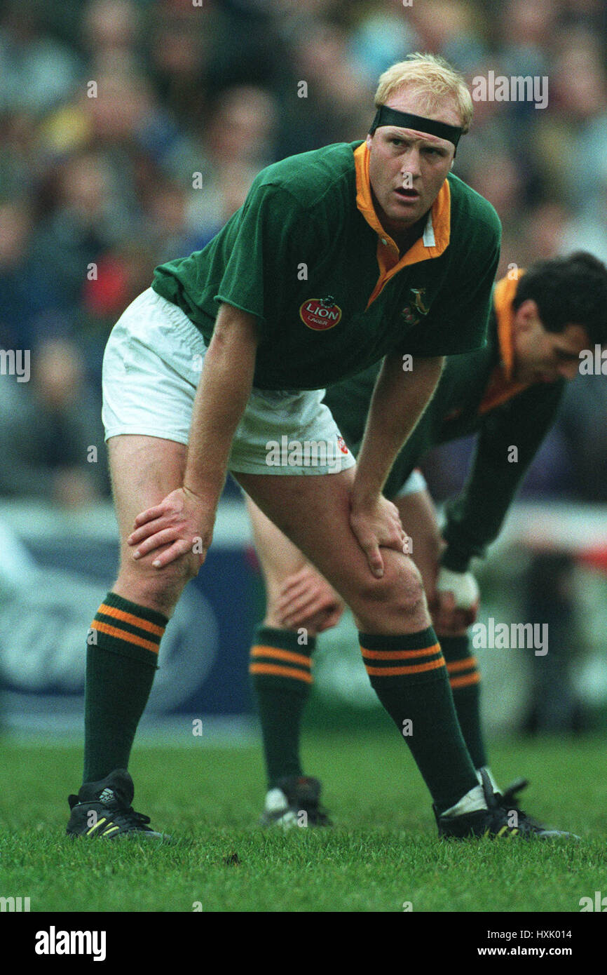 ADRIAAN RICHTER SOUTH AFRICA RU 05 November 1992 Stock Photo - Alamy
