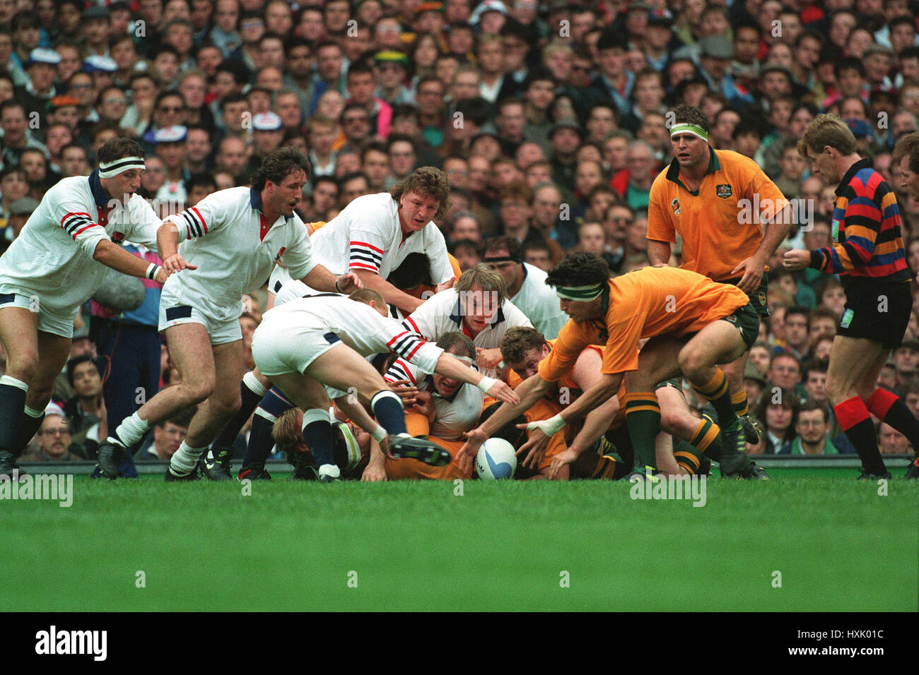 ACTION ENGLAND V AUSTRALIA RU 12 December 1991 Stock Photo - Alamy