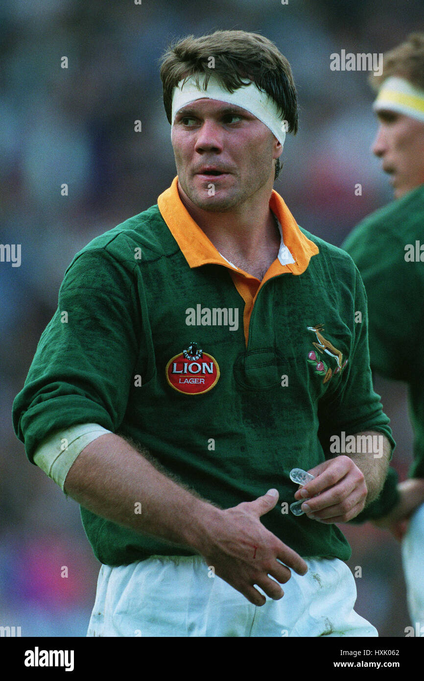 CHRISTIAAN PETRUS STRAUSS SOUTH AFRICA RU 05 October 1992 Stock Photo ...