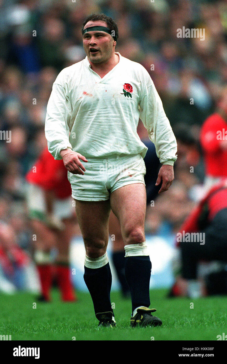 BRIAN MOORE ENGLAND & NOTTINGHAM RU 08 March 1992 Stock Photo - Alamy