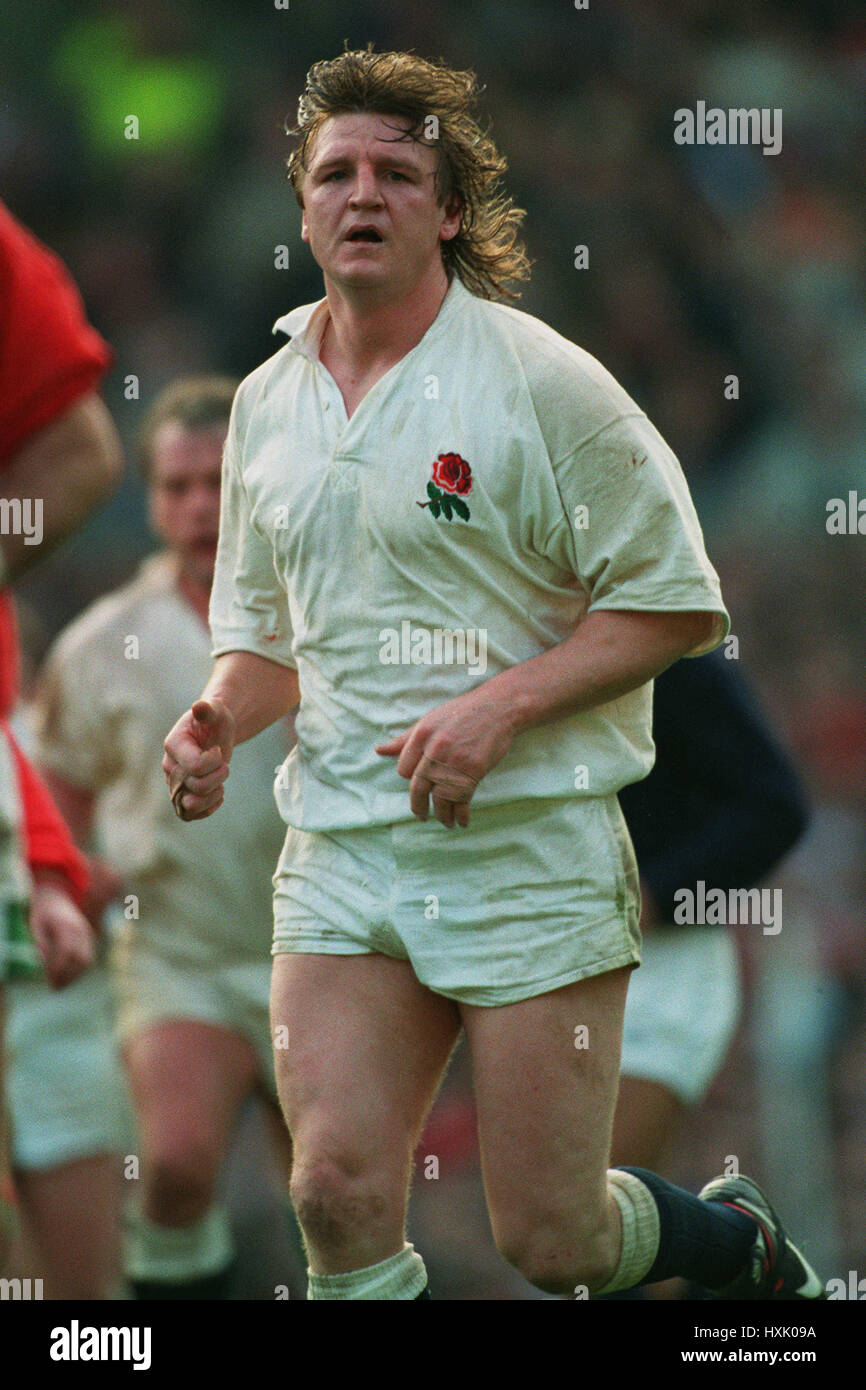 MICKY SKINNER ENGLAND & HARLEQUINS RU 08 March 1992 Stock Photo - Alamy