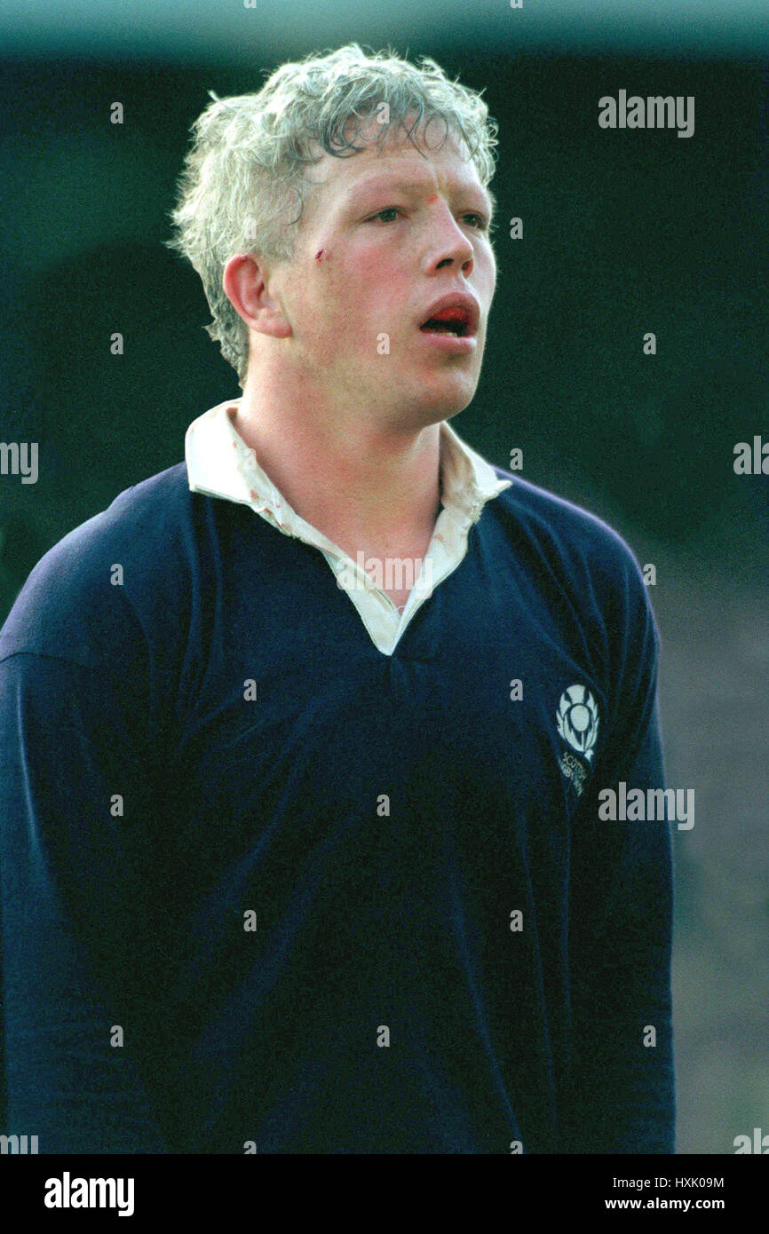 DAVID MCIVOR SCOTLAND & EDINBURGH ACAD RU 21 February 1992 Stock Photo ...